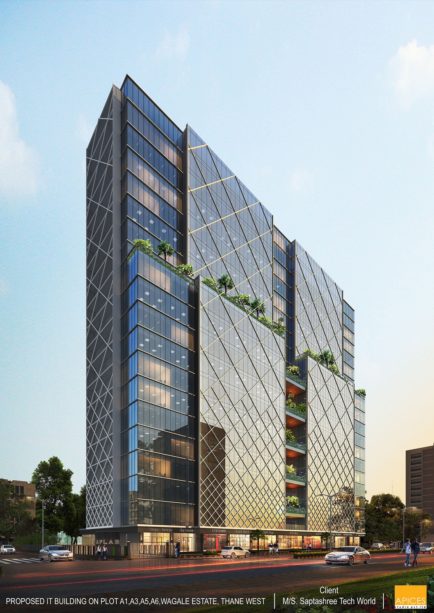 Our Work - Saptashree Business Park | Apices Studio Pvt. Ltd